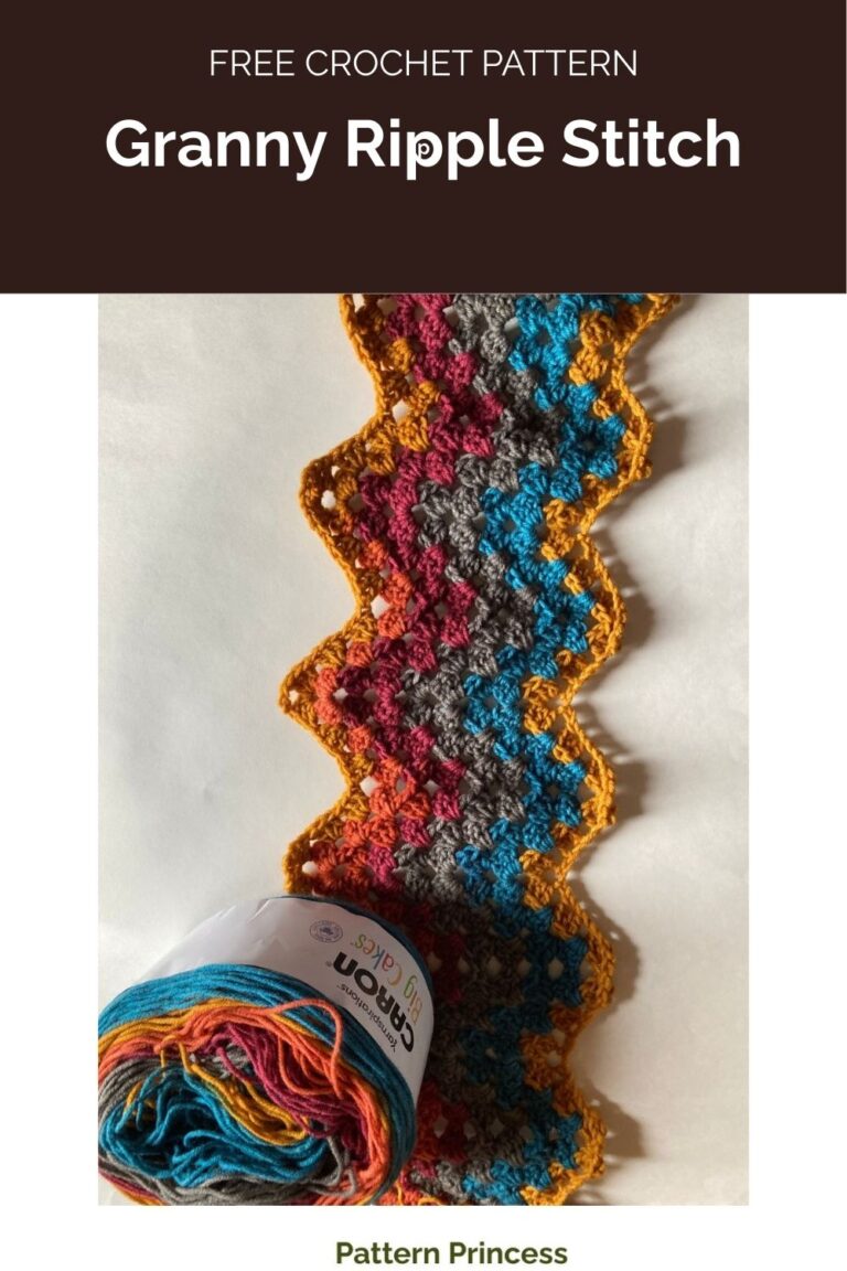 Granny Ripple Stitch Crochet Pattern for Beginners