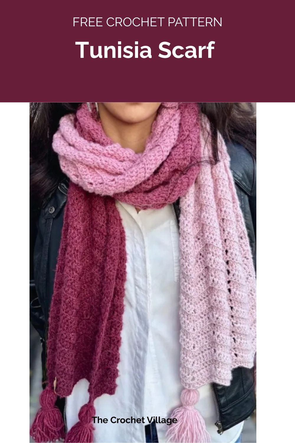 Tunisia Scarf Crochet Pattern
