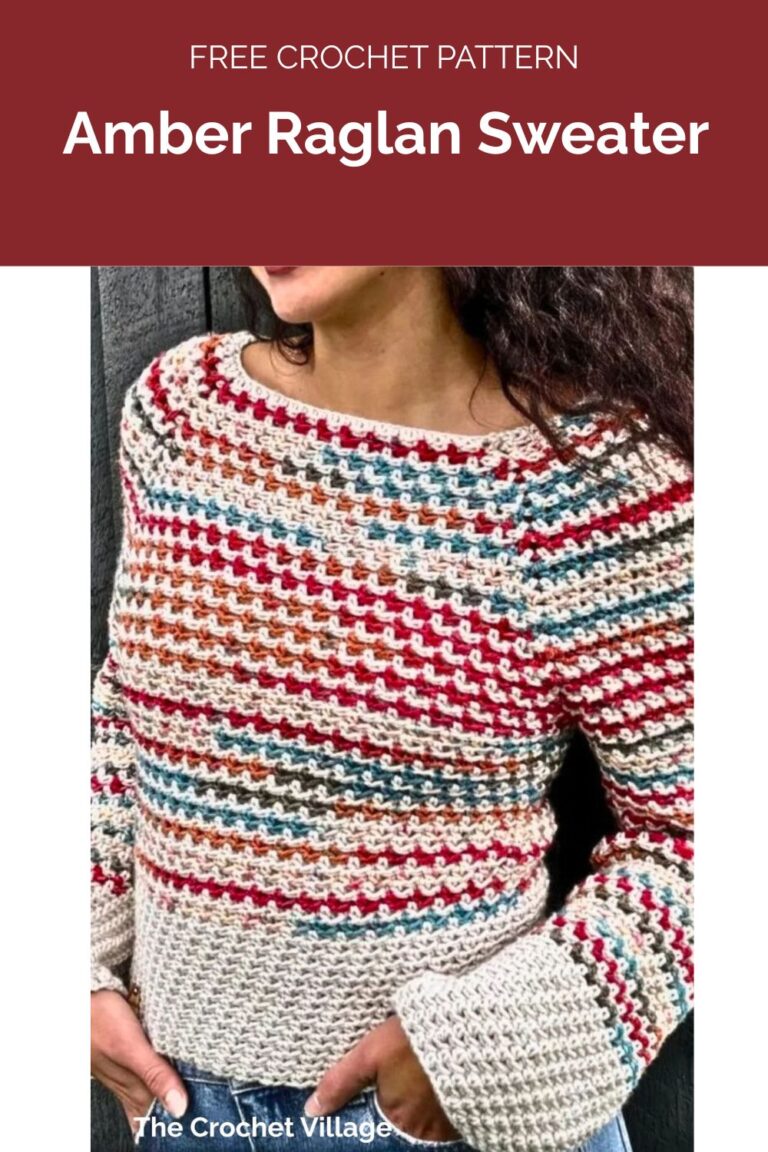 Amber Raglan Sweater Crochet Pattern
