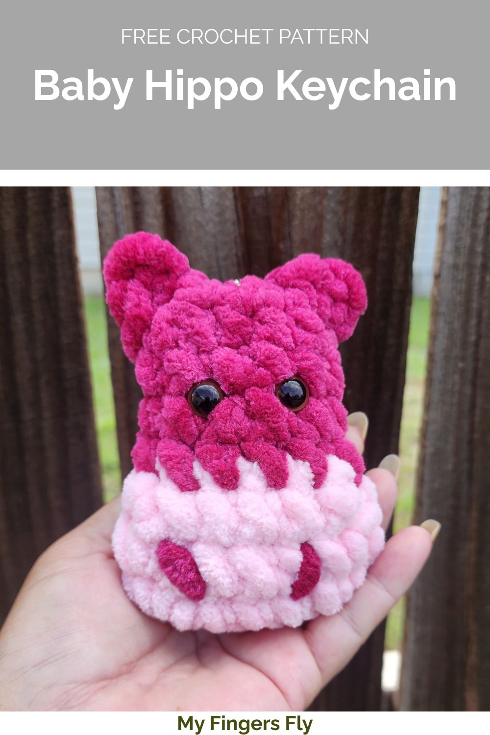 Baby Hippo Keychain