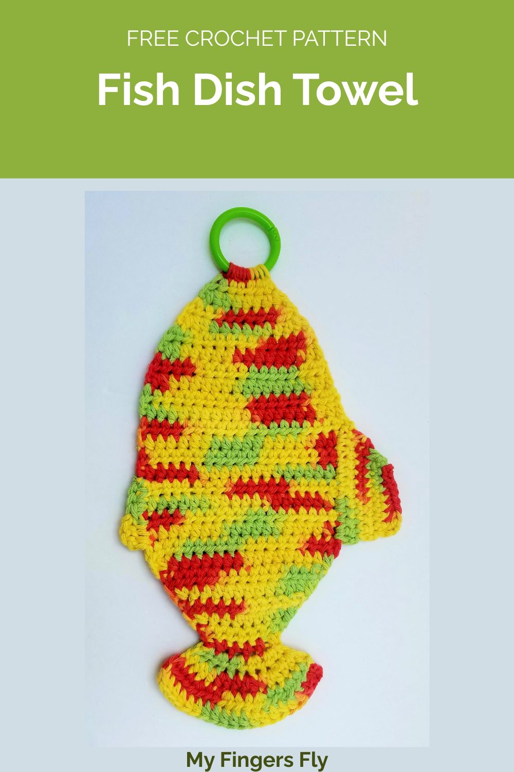 Crochet Fish Dish Towel