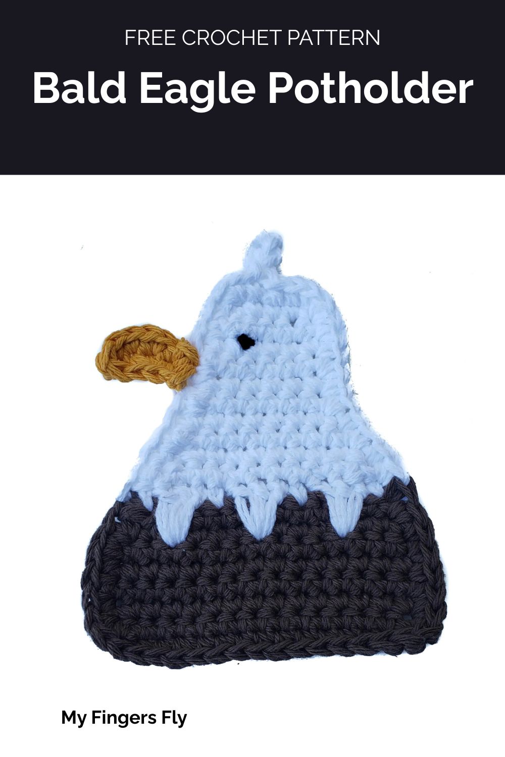 Bald Eagle Potholder Crochet Pattern