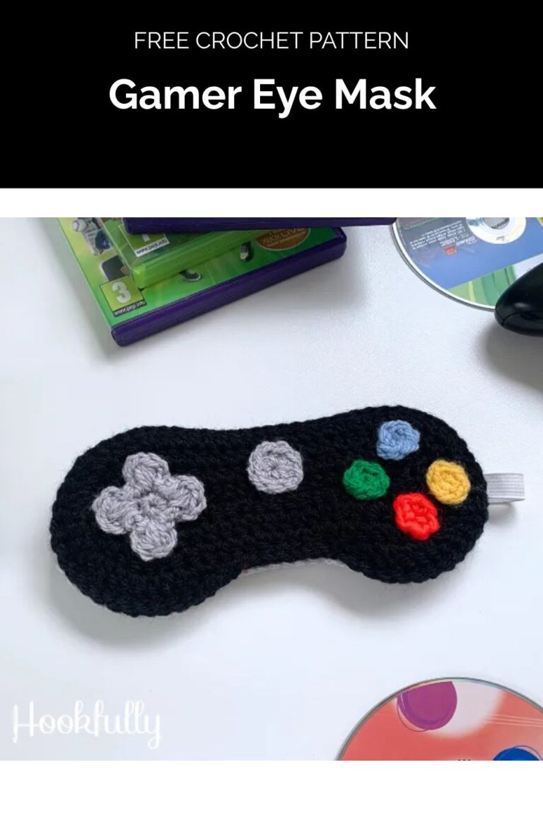 Gamer Eye Mask Free Crochet Pattern