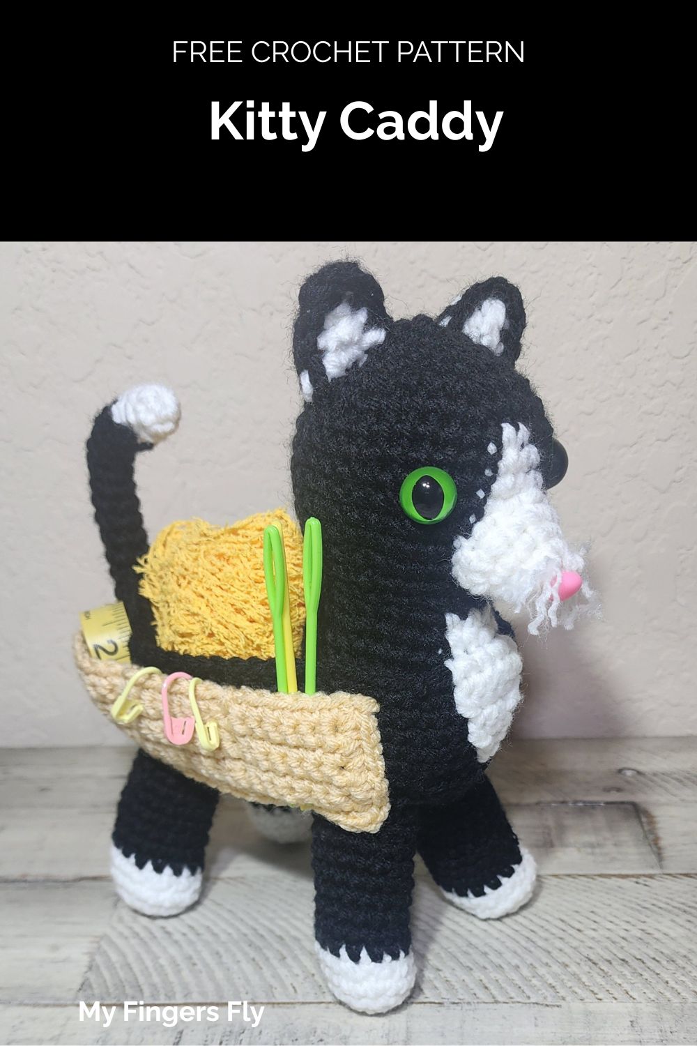 Kitty Caddy Crochet Pattern