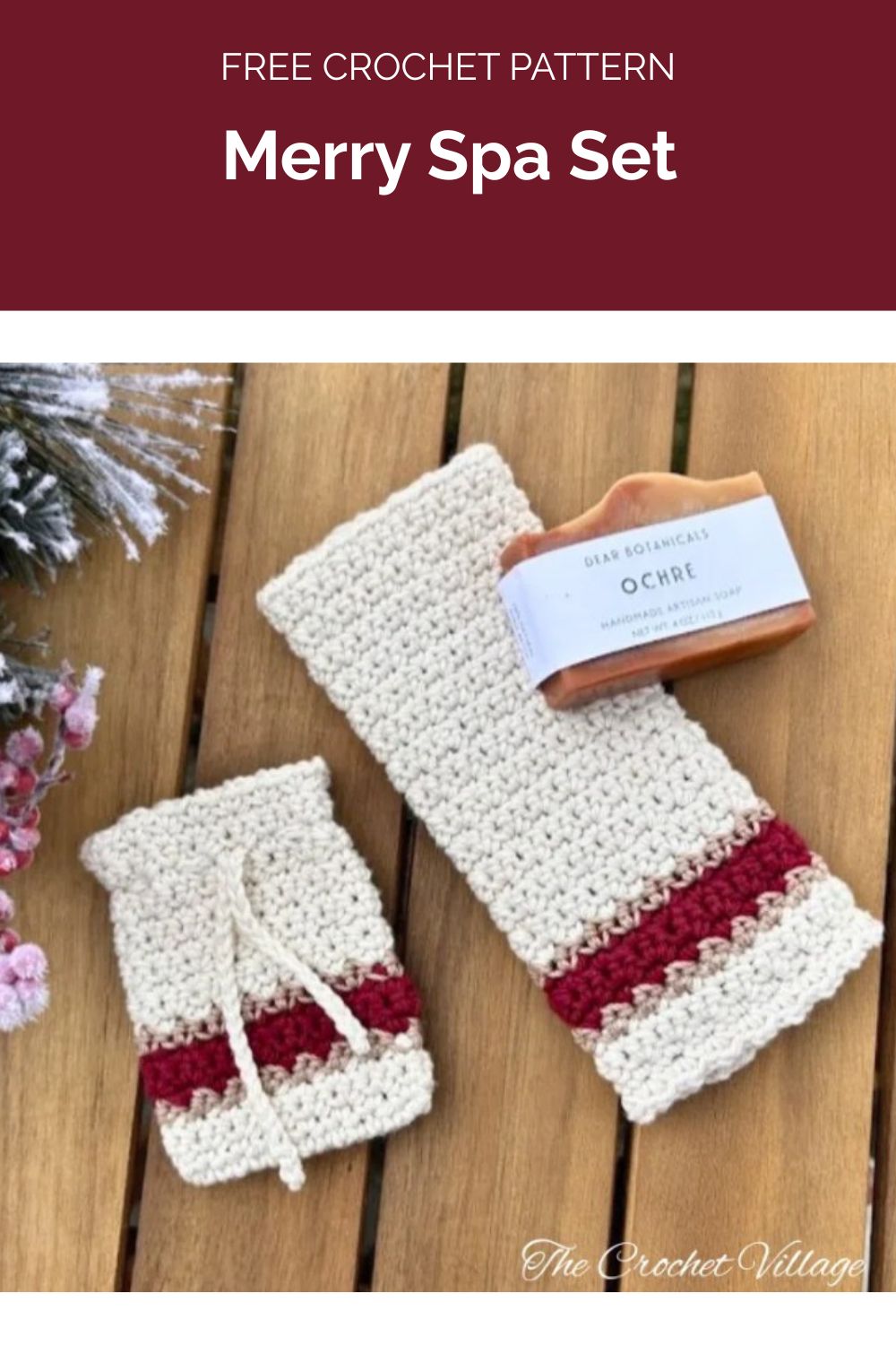 Merry Spa Set Free Crochet Pattern