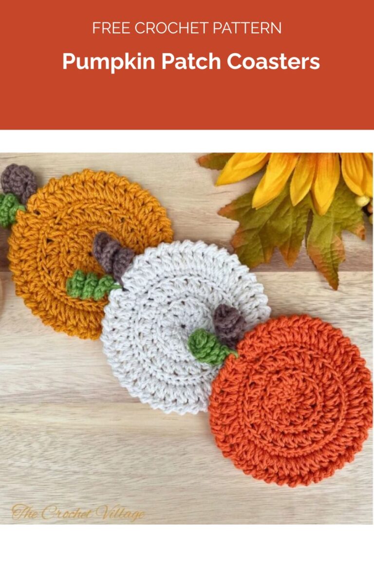 Pumpkin Patch Coasters Free Pattern