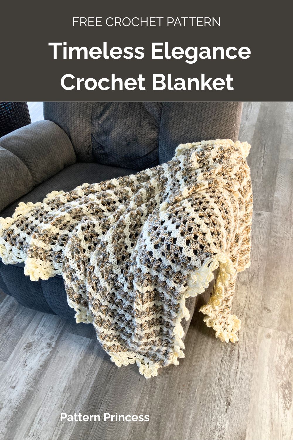 Timeless Elegance Crochet Blanket