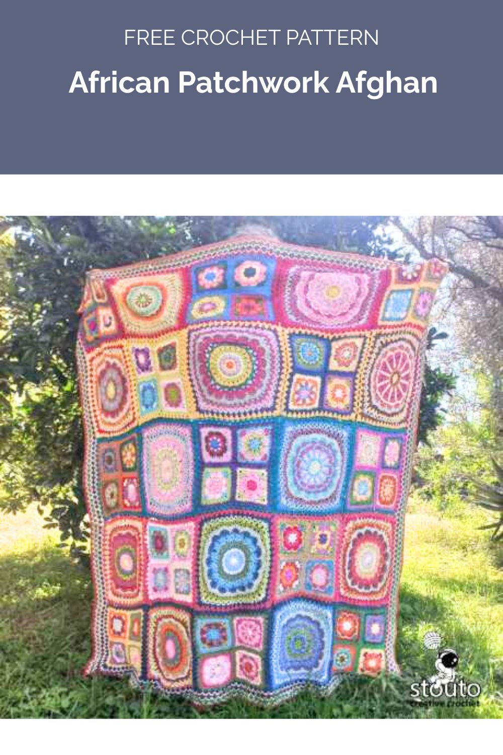 African Patchwork Afghan Crochet Pattern