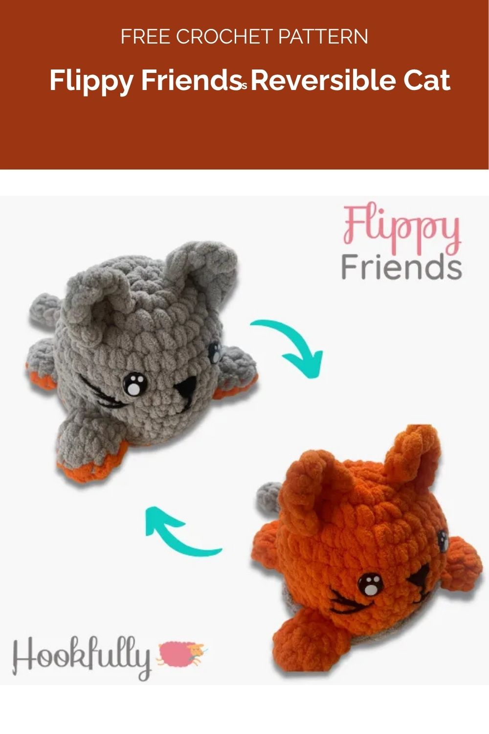 Flippy Friends Reversible Cat Crochet Pattern