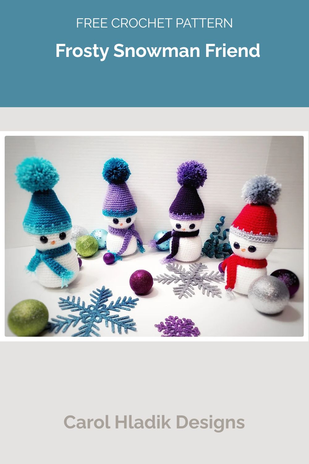 Frosty Snowman Friend Crochet Pattern