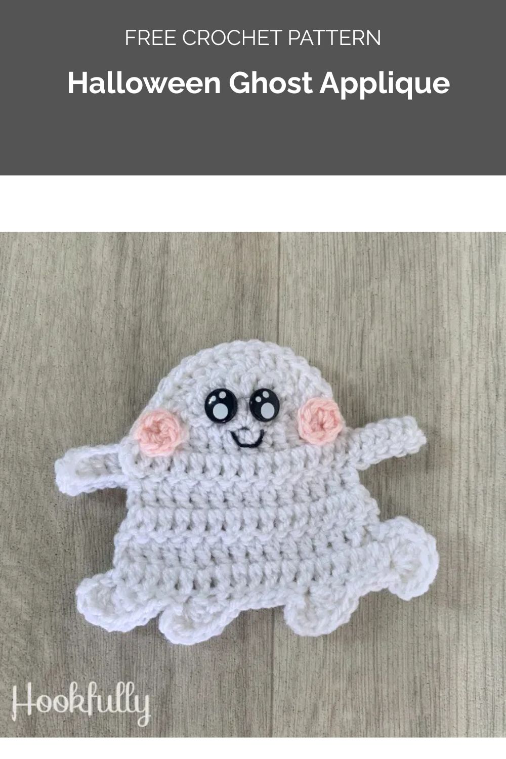 Halloween Ghost Applique Crochet Pattern