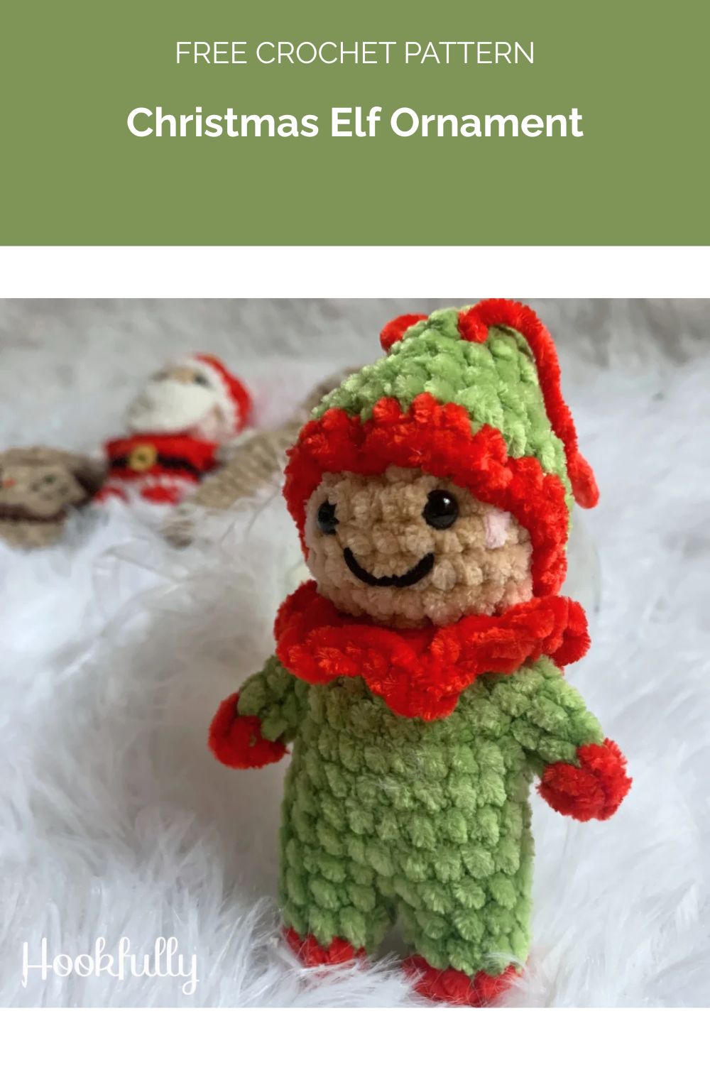 Christmas Elf Ornament Crochet Pattern