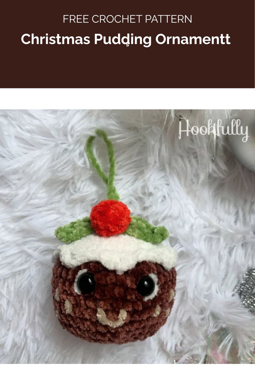 Christmas Pudding Ornament Crochet Pattern
