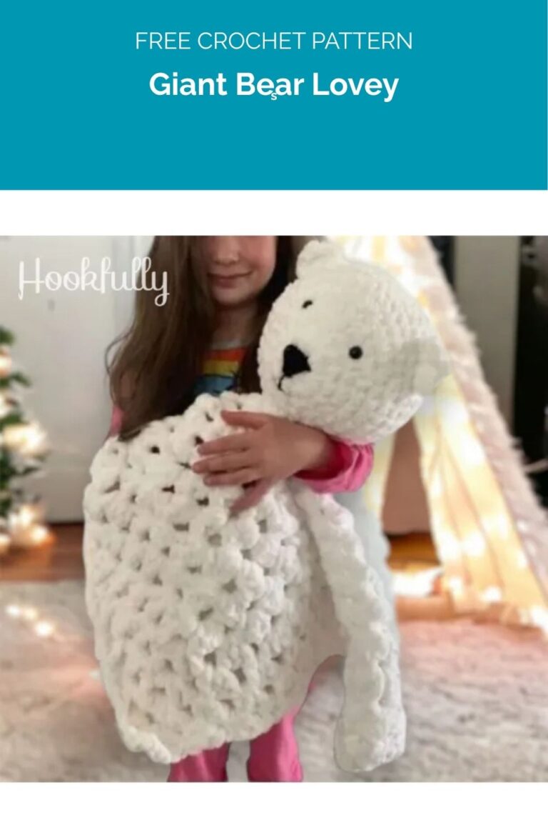 Giant Bear Lovey Crochet Pattern