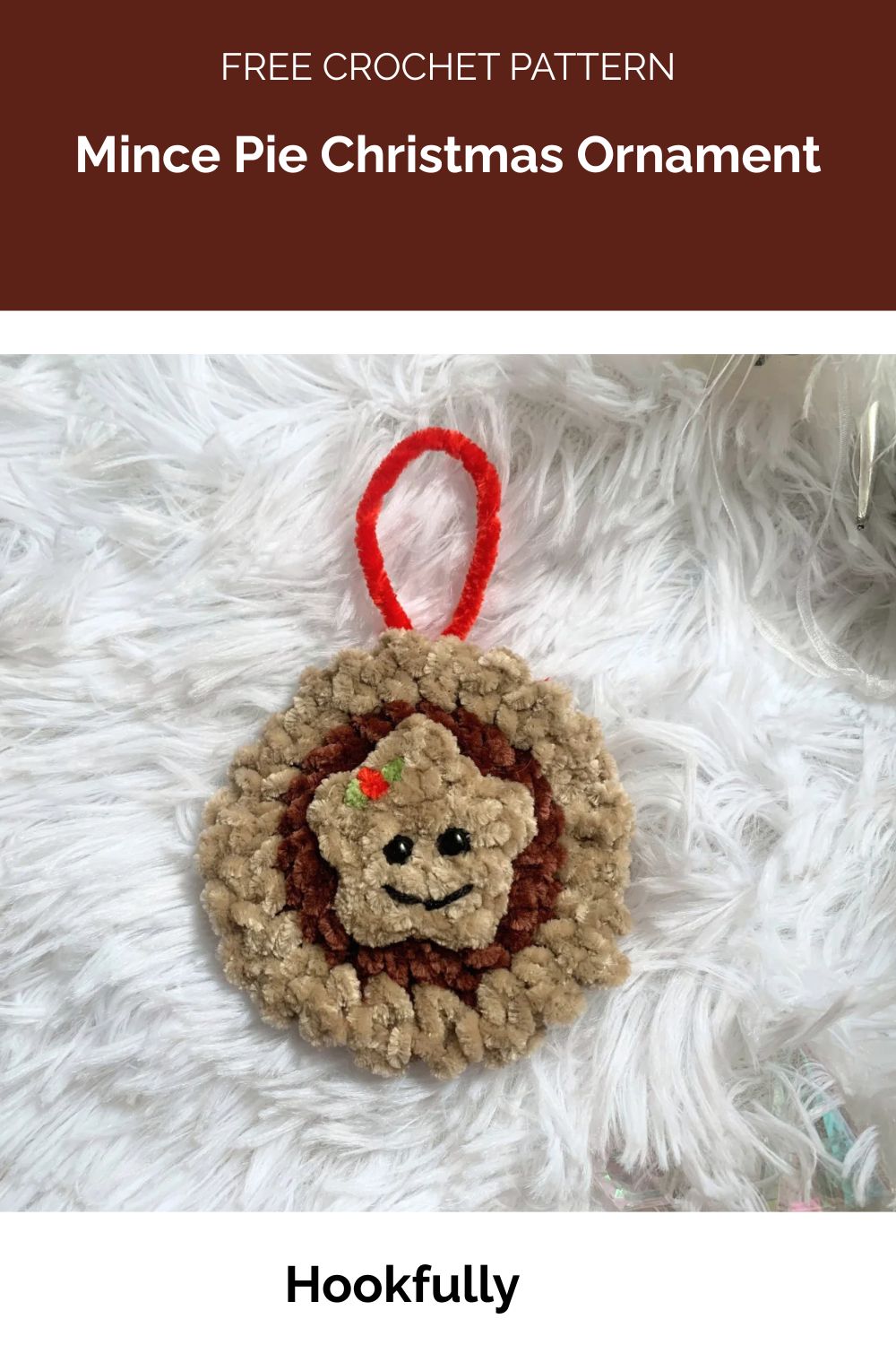 Mince Pie Christmas Ornament Crochet Pattern