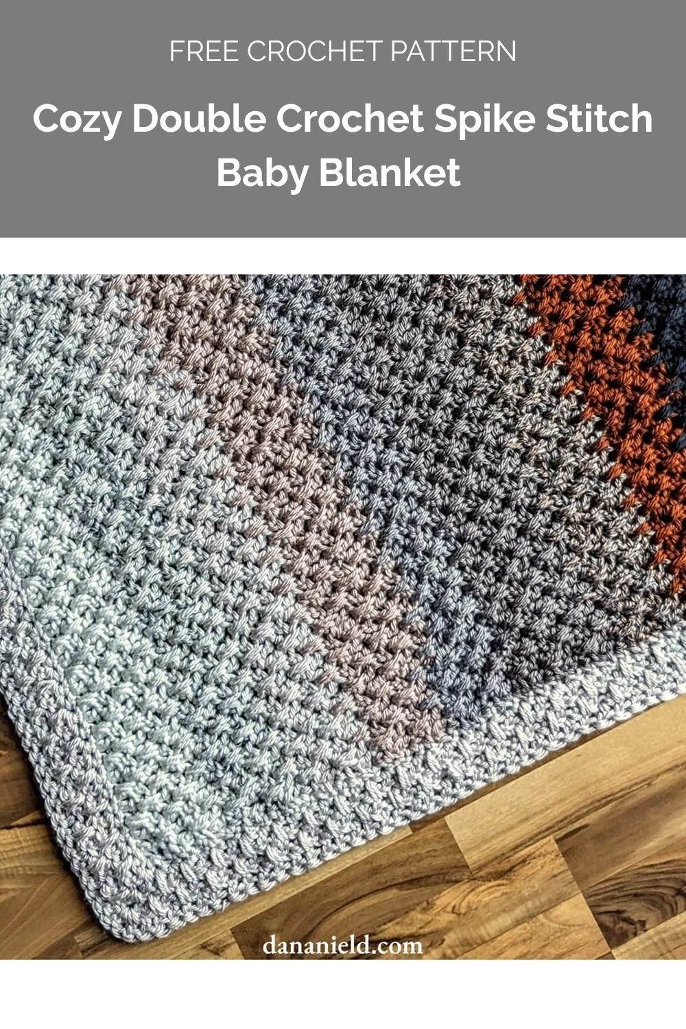 Cozy Double Crochet Spike Stitch Baby Blanket