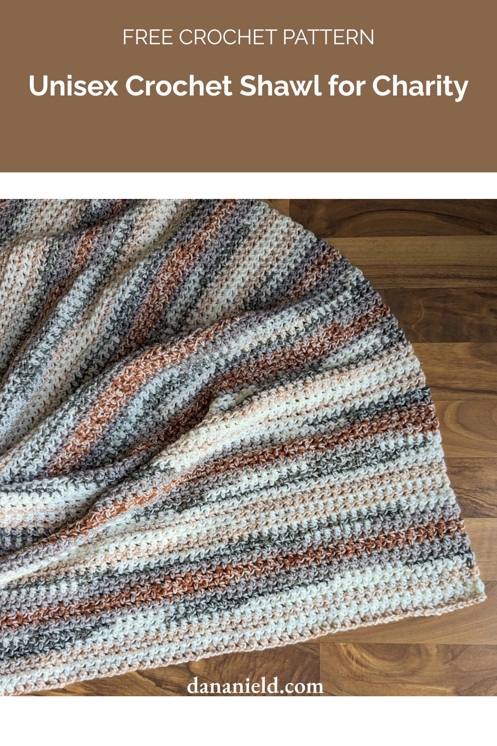 Unisex Crochet Shawl for Charity