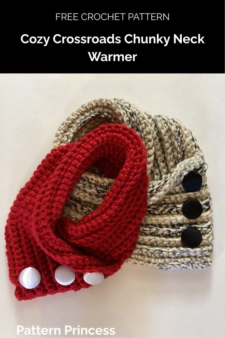 Cozy Crossroads Chunky Neck Warmer Crochet Pattern