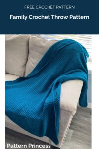 Family Crochet Throw Pattern Free Pattern