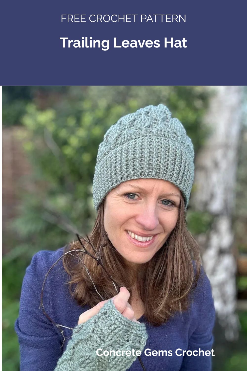 Trailing Leaves Hat Crochet Pattern