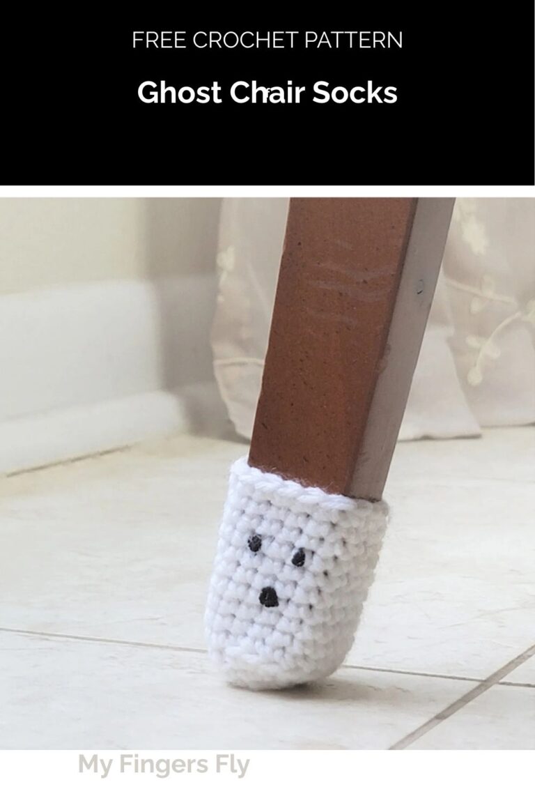 Ghost Chair Socks Crochet Pattern